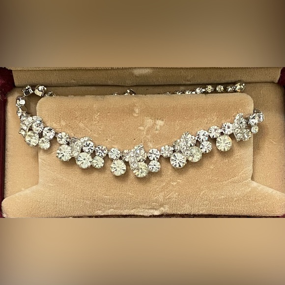 Albert Weiss | Jewelry | 95s Albert Weiss Rhinestone Necklace Vintage ...